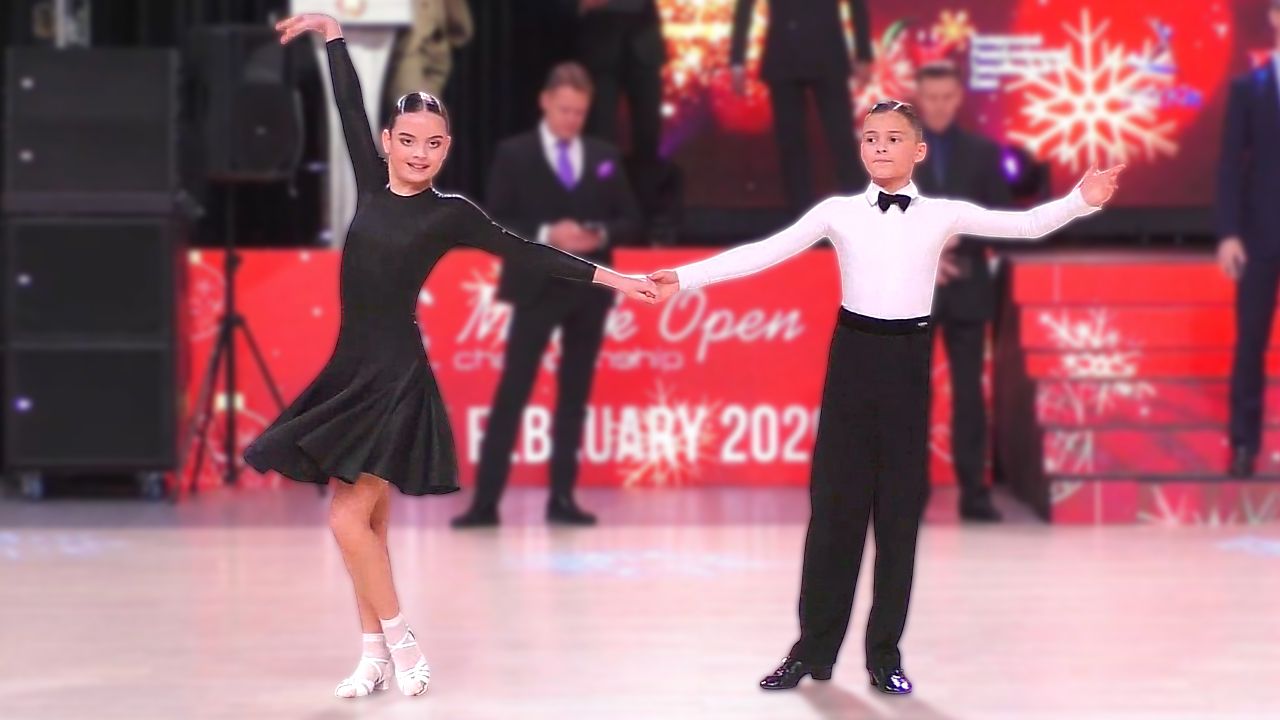 Дети-2 La (Open) финал: ча-ча-ча, самба, румба, джайв. Belarus Open Cup 2025 / бальные танцы