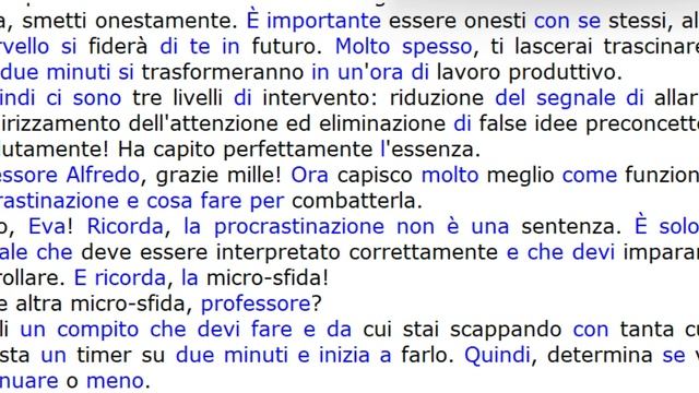 Dialogo sulla Procrastinazione