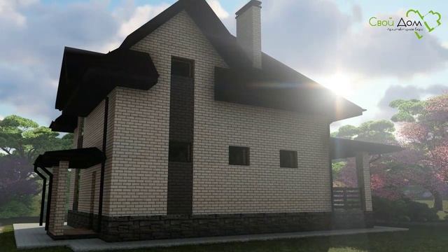 Проект дома из кирпича до 150 м B-014