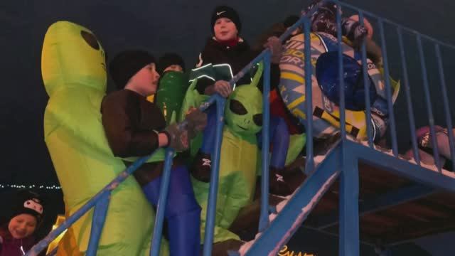 Марсиане у нас на горке!