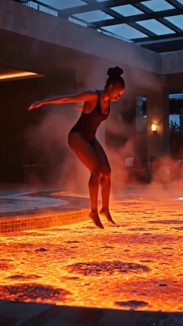 Прыгнула в огонь