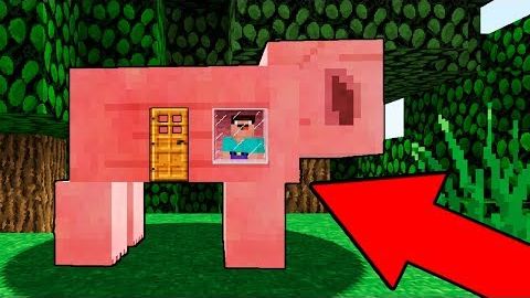 ДОМ ВНУТРИ СВИНЬИ В МАЙНКРАФТ! СЕКРЕТНЫЙ ЛАЙФХАК ЧЕЛЛЕНДЖ! ТРОЛЛИНГ ПРЯТКИ