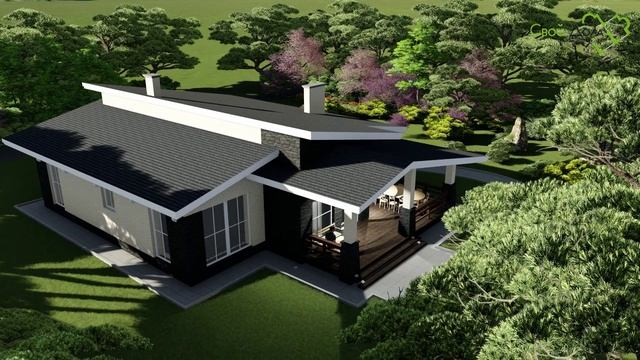 Проект современного дома C-257