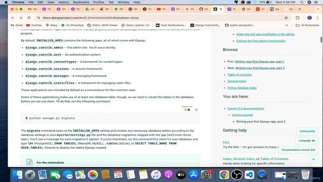 5 -Running the migrate command