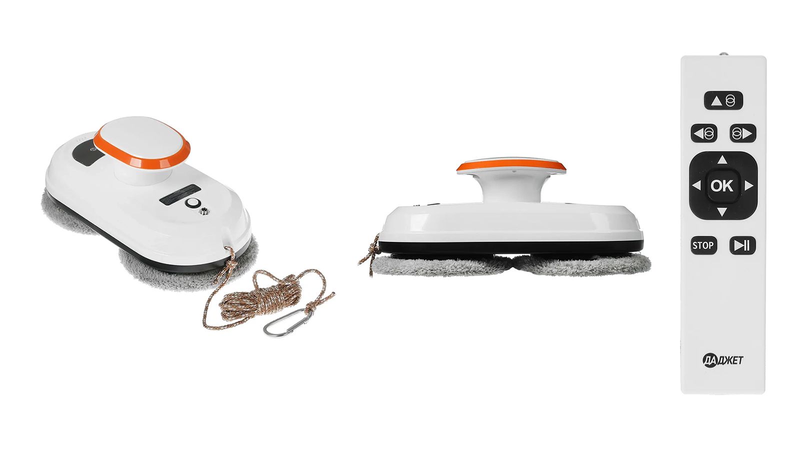 Аккумуляторный робот-мойщик с влажной и сухой чисткой окон