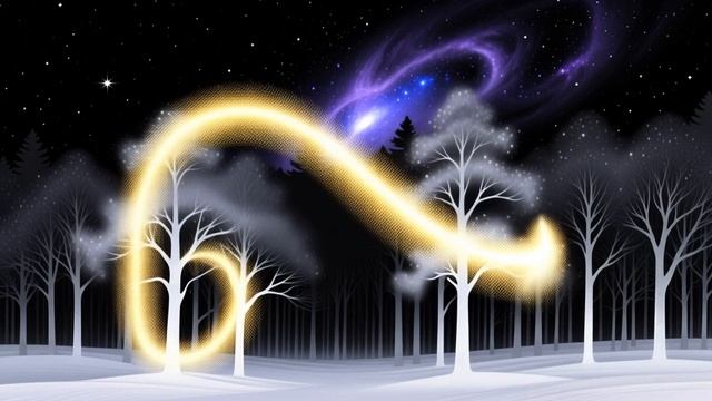 ✨ Волшебный зимний лес под звездами! 🌌