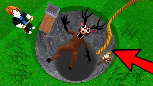 Ловушка для оленей в игре «99 ночей в лесу» Анимация Роблокс