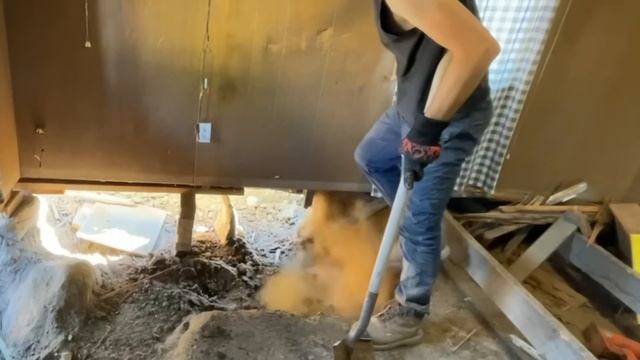 Проект - Гнилой домик ⧸ 3я неделя ⧸ Поднимаю угол домкратом(Hustle Driven)