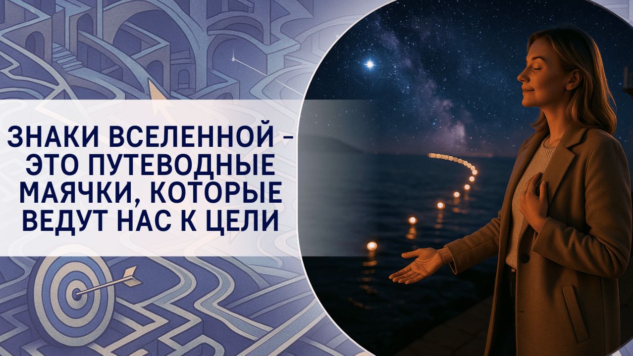 Знаки Вселенной - это путеводные маячки, которые ведут нас к цели