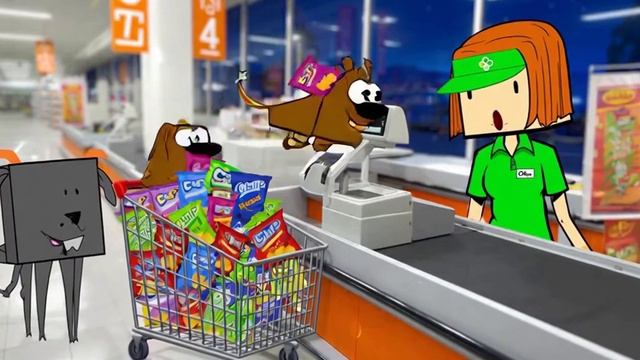 квадратные зверюшки (перекрёсток)