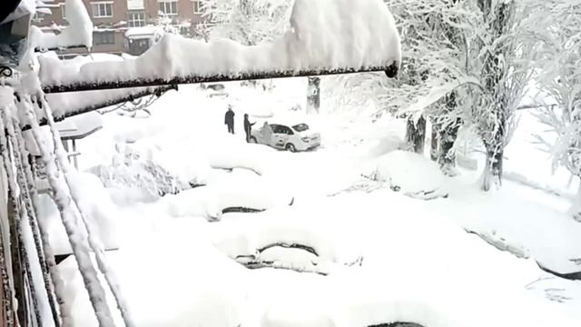 Снегом завалило Майкоп