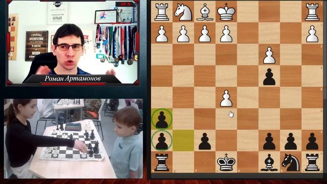 2 тур. 1 Стол Лущенко Евгения 1-0 Лущенко Марк