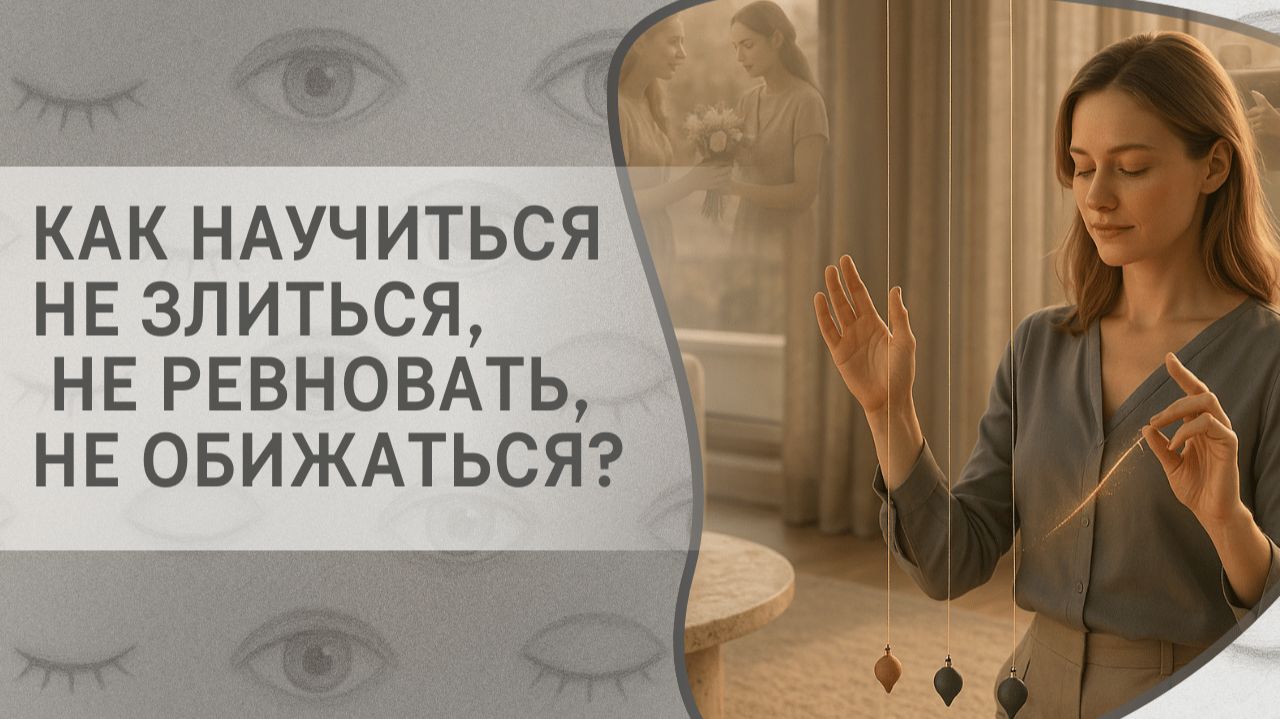 Как научиться не злиться, не ревновать, не обижаться?