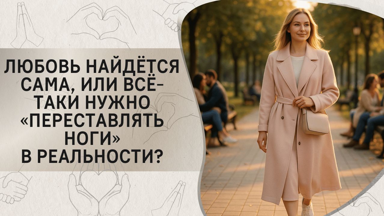 Любовь найдётся сама, или всё-таки нужно «переставлять ноги» в реальности?