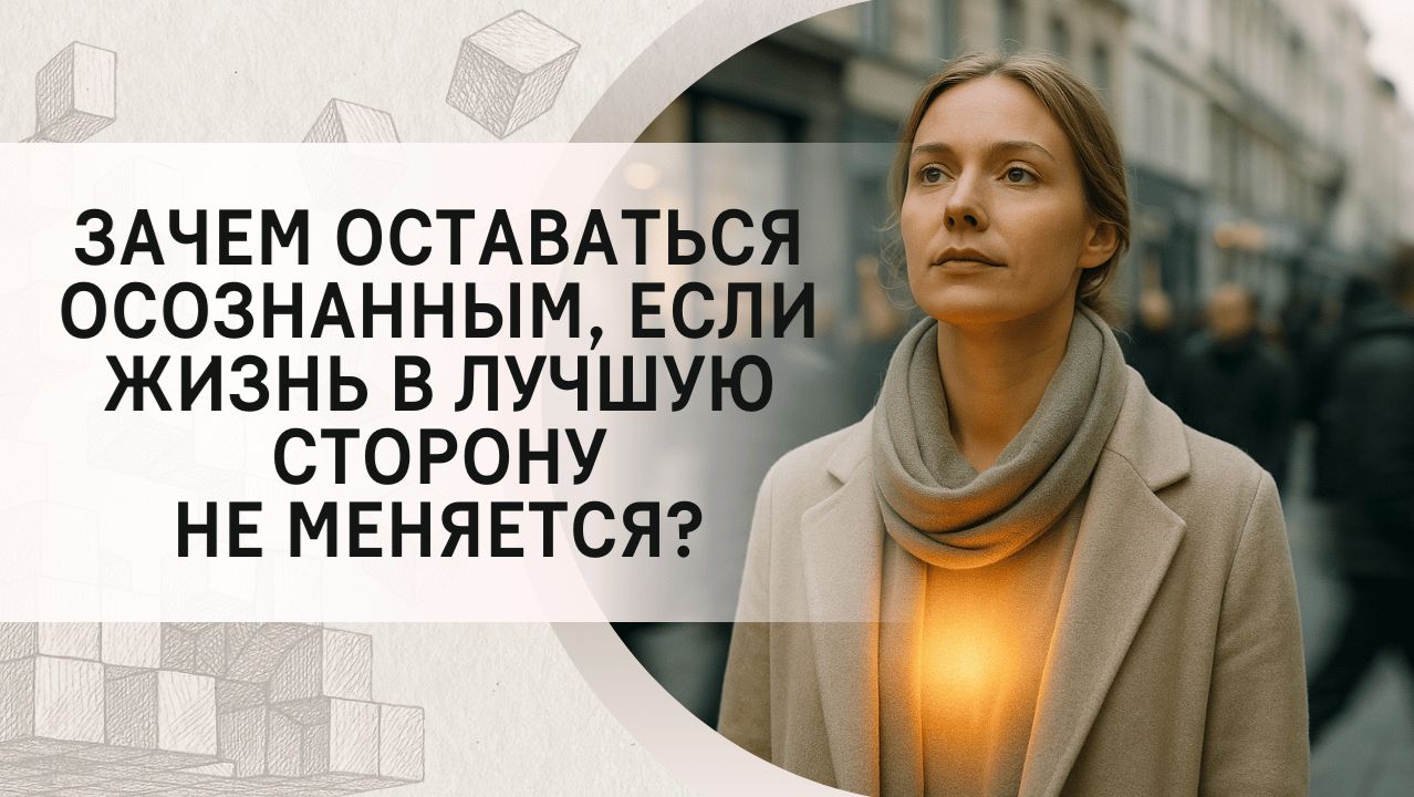 Зачем оставаться осознанным, если жизнь в лучшую сторону не меняется?