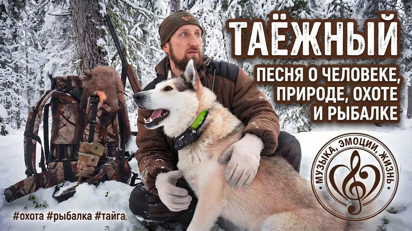 Песня про тайгу, охоту, рыбалку...О прекрасном человеке и о канале ТАЁЖНЫЙ...