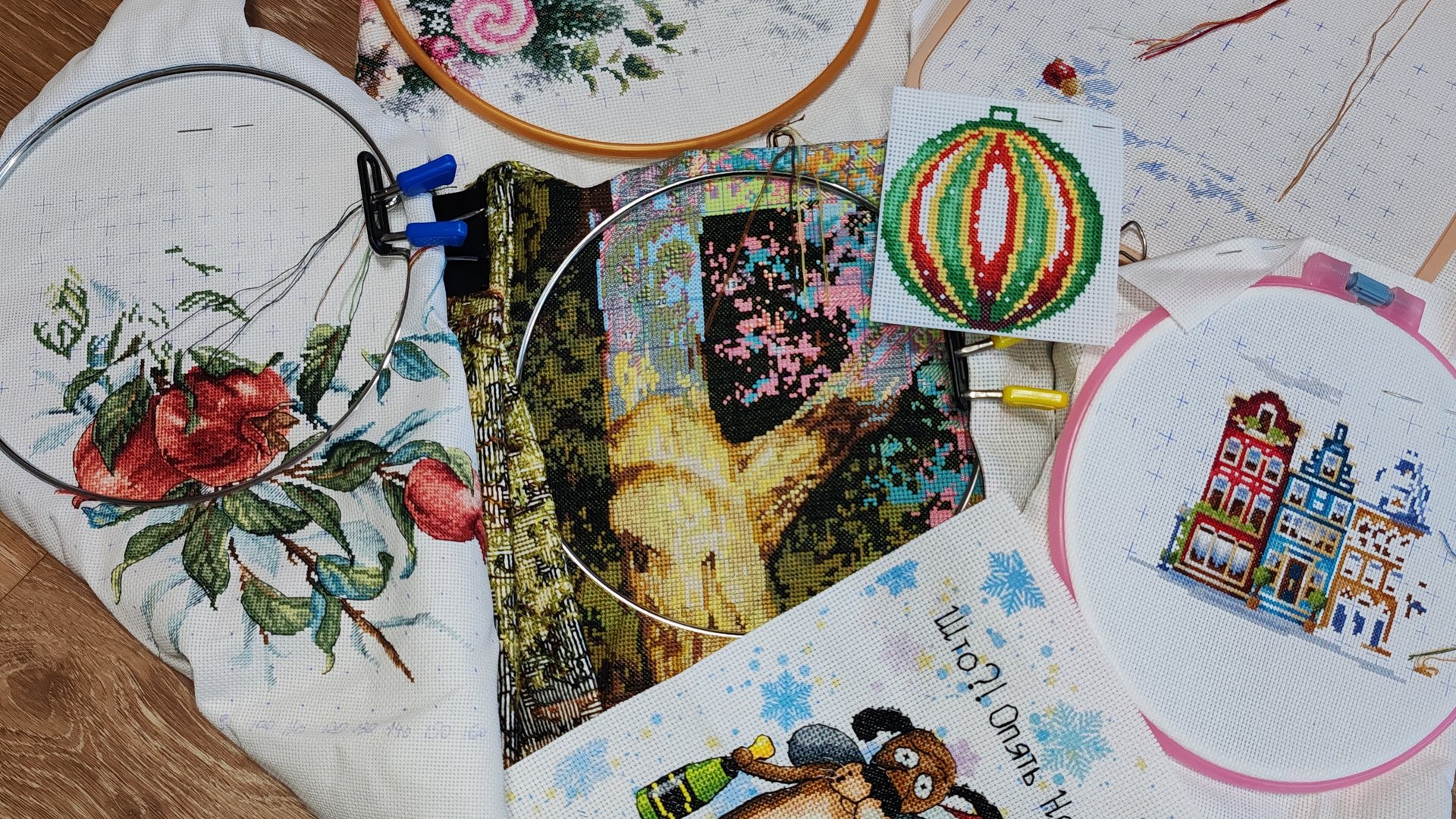 1) Первое видео 2026 года.  Продвижения. Вышивка крестом.