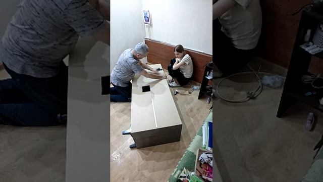 Дома Собираем  ТУМБУ ПОД ТЕЛЕВИЗОР