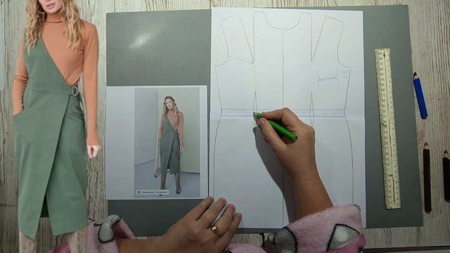 Моделирование. Сарафан. Выкройка № 1925.