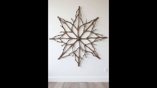 новогодний декор из дерева за 30 мин