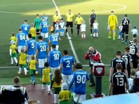 2017/18 ФНЛ. 16.09.17 "Динамо" Санкт-Петербург - "Тюмень". Выход команд на поле.