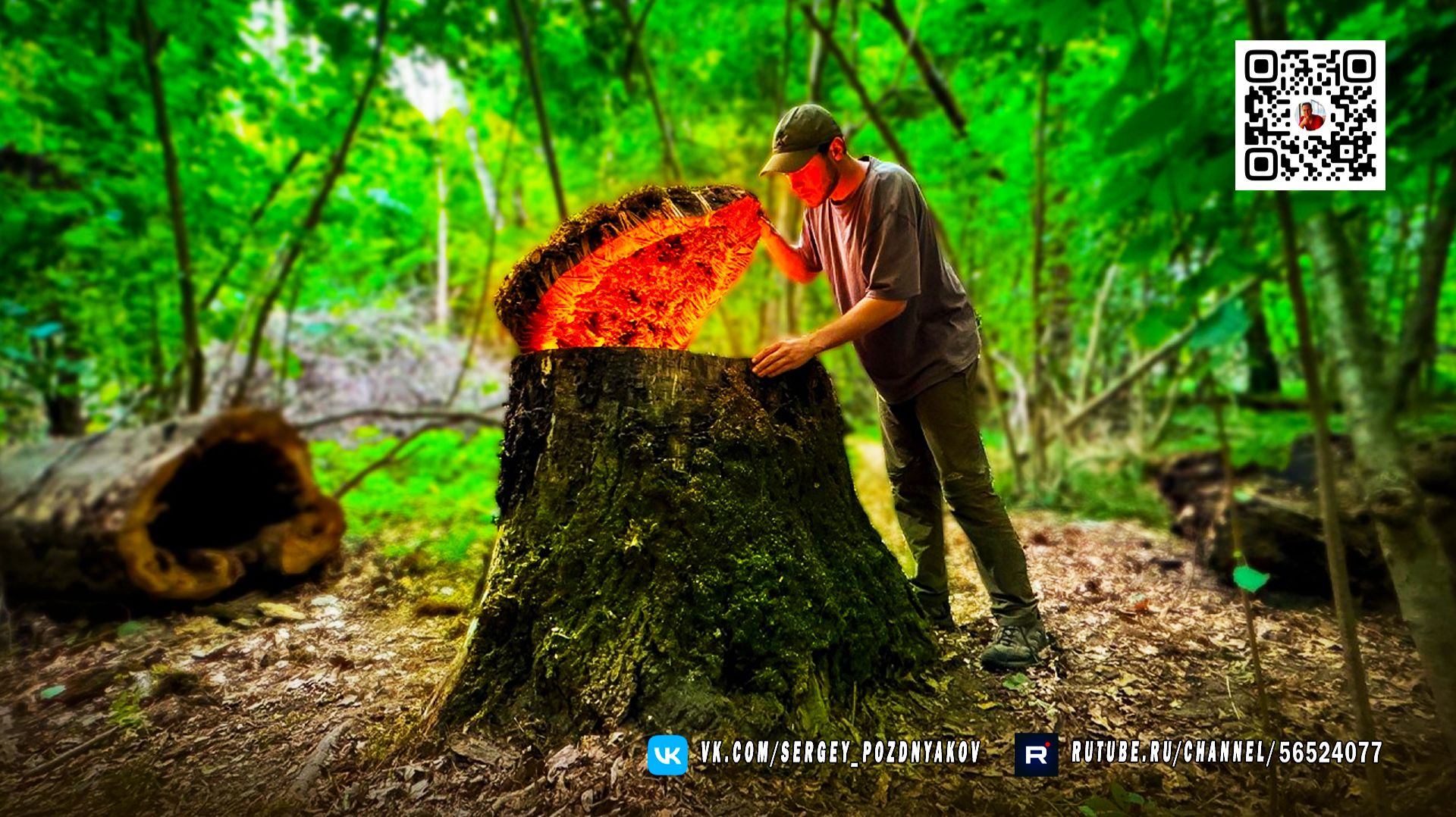 Строю секретную землянку из бревен. Теплая лесная берлога для выживания