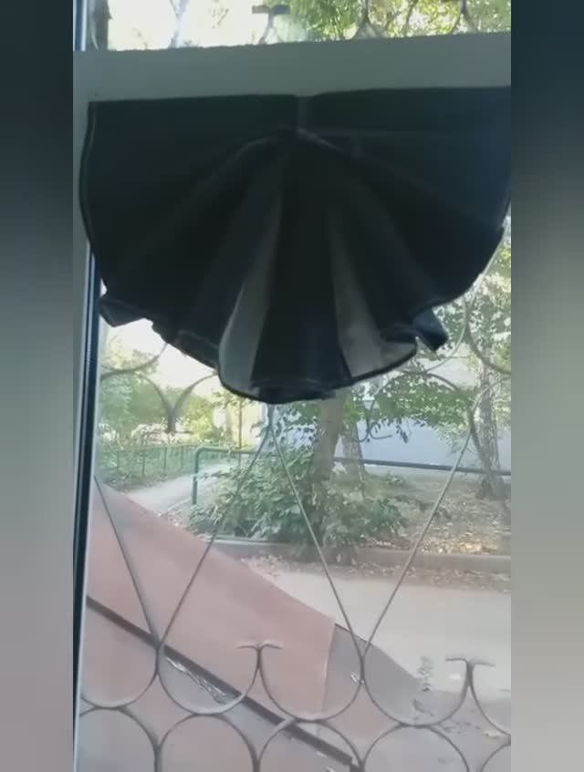 Шторы из выброшенных тканей, своими руками, не профессионально.