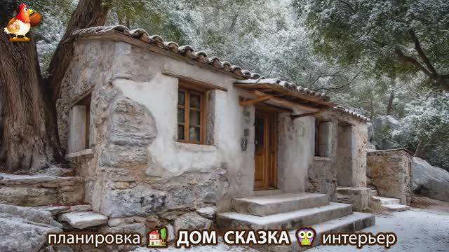 Сказочный дом мечты зимой – 3D идея для вдохновения с планировкой и интерьером 🏡🏚️🏠 вариант (11)