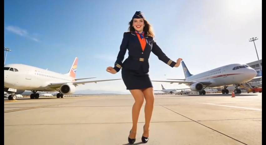 Неловкие моменты #3 « Веселая стюардесса при исполнении»