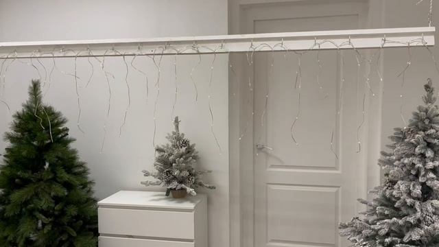 Светодиодная гирлянда Бахрома, 180 экстра тёплых белых LED-огней, 3.5х0.45 м, контроллер, AX9631720