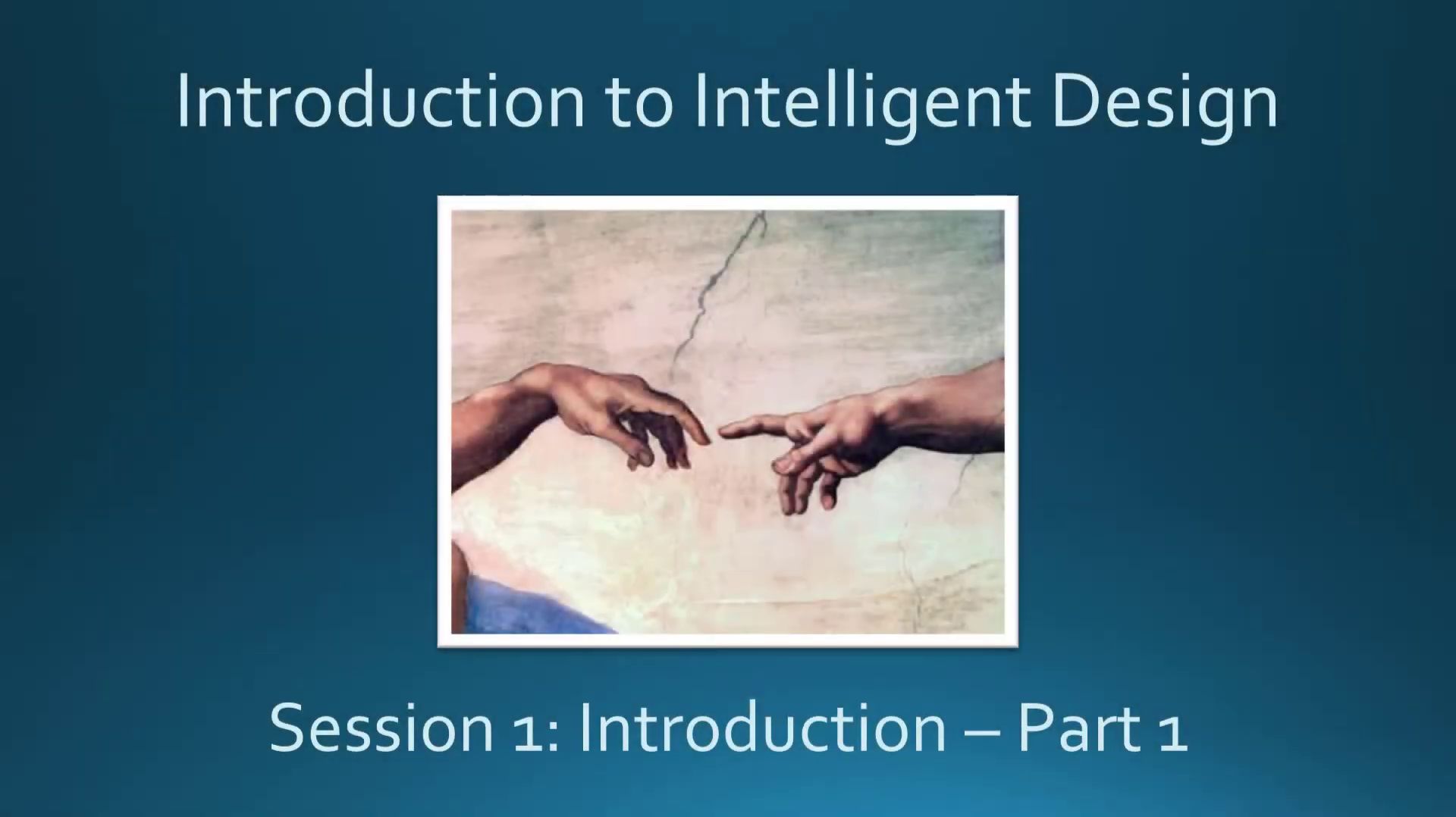 1-1 Введение в теорию разумного замысла