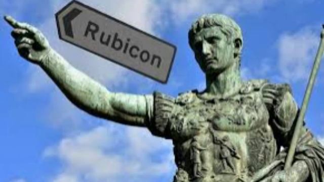 2075 лет назад - Гай Юлий Цезарь пересек Рубикон