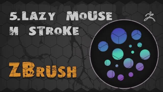 5. Режим кистей Stroke и Lazy Mouse ZBrush Курсы на русском