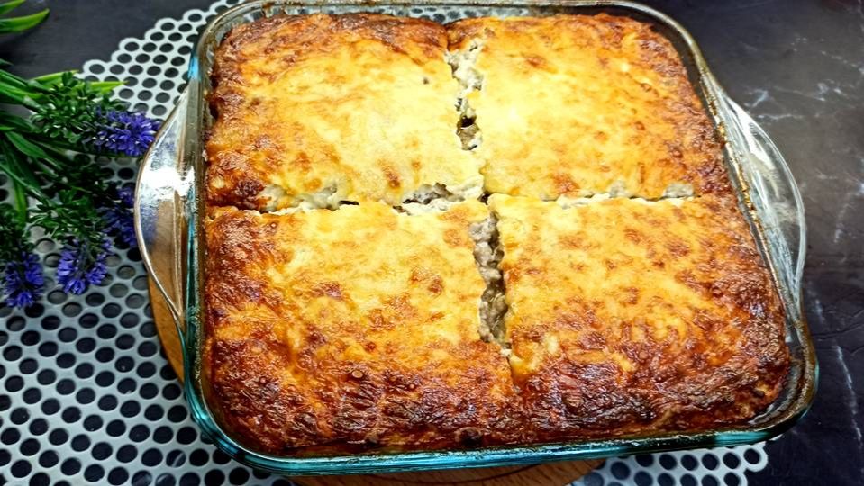 Запеканка из картофеля с фаршем и грибами в соусе аля Бешамель. Просто вкусный ужин