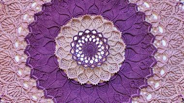 МК по вязанию салфетки Эфир. Часть 23. Ряд 29.