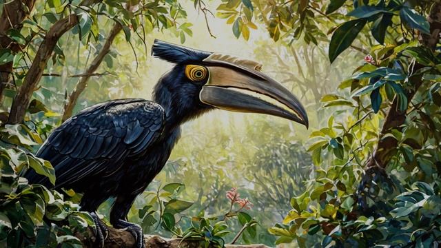 Птицы-носороги: птицы с гигантским клювом