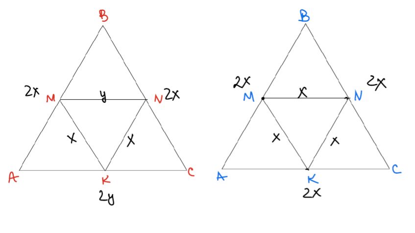 ОГЭ МАТЕМАТИКА 24 - СРЕДНИЕ ЛИНИИ В ТРЕУГОЛЬНИКЕ