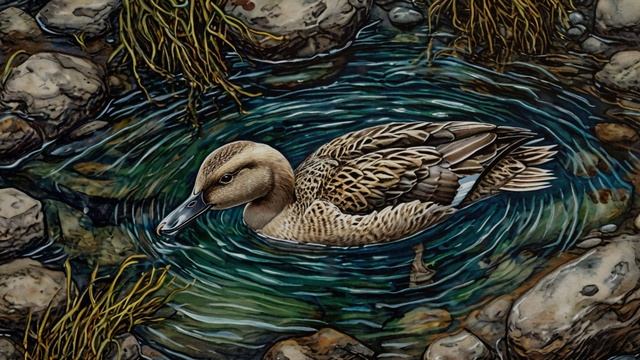 Гага: птица с водонепроницаемыми перьями