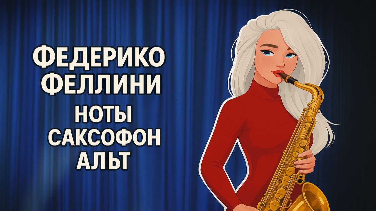 🎷 Саксофон АЛЬТ — Федерико Феллини | Ноты для саксофона
