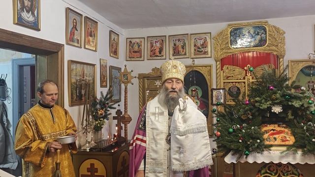 Проповедь владыки Гурия после Благодарственного молебна в храме с. Краснореченский