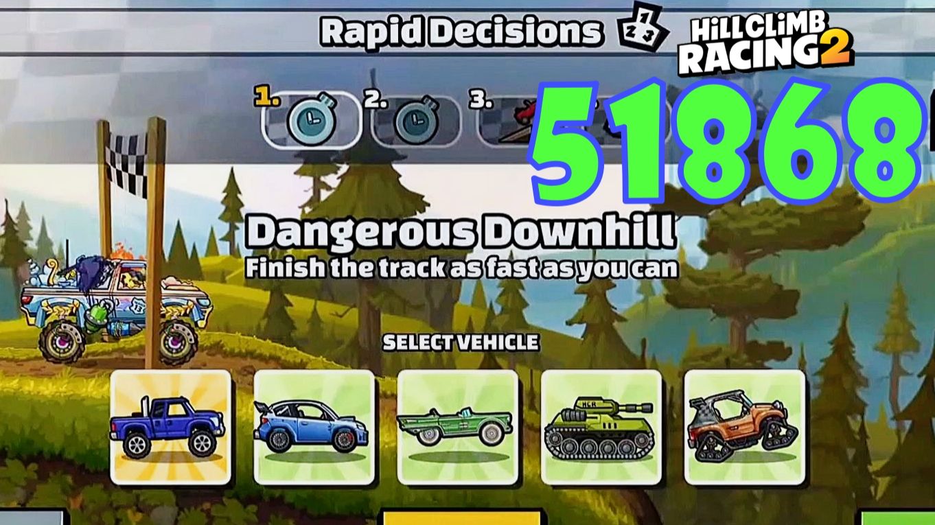 Предстоящее КОМАНДНОЕ СОБЫТИЕ Rapid Decisions - Hill Climb Racing 2