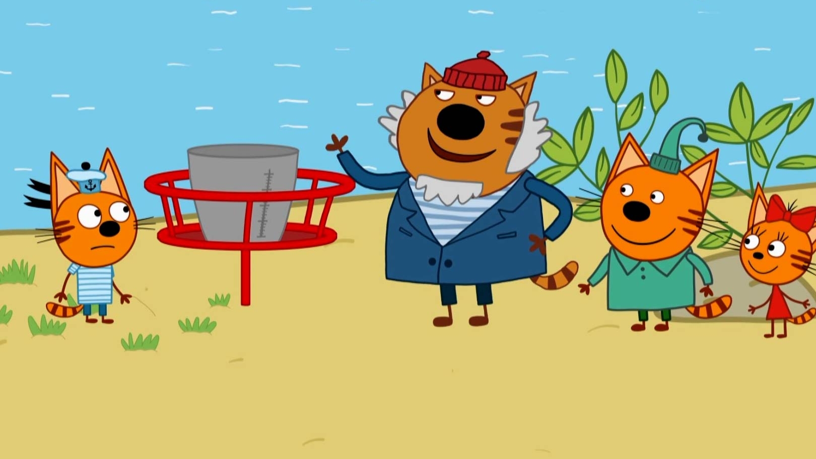 Три Кота Мультфильм Песочные Раскопки котиков 🐈🤗