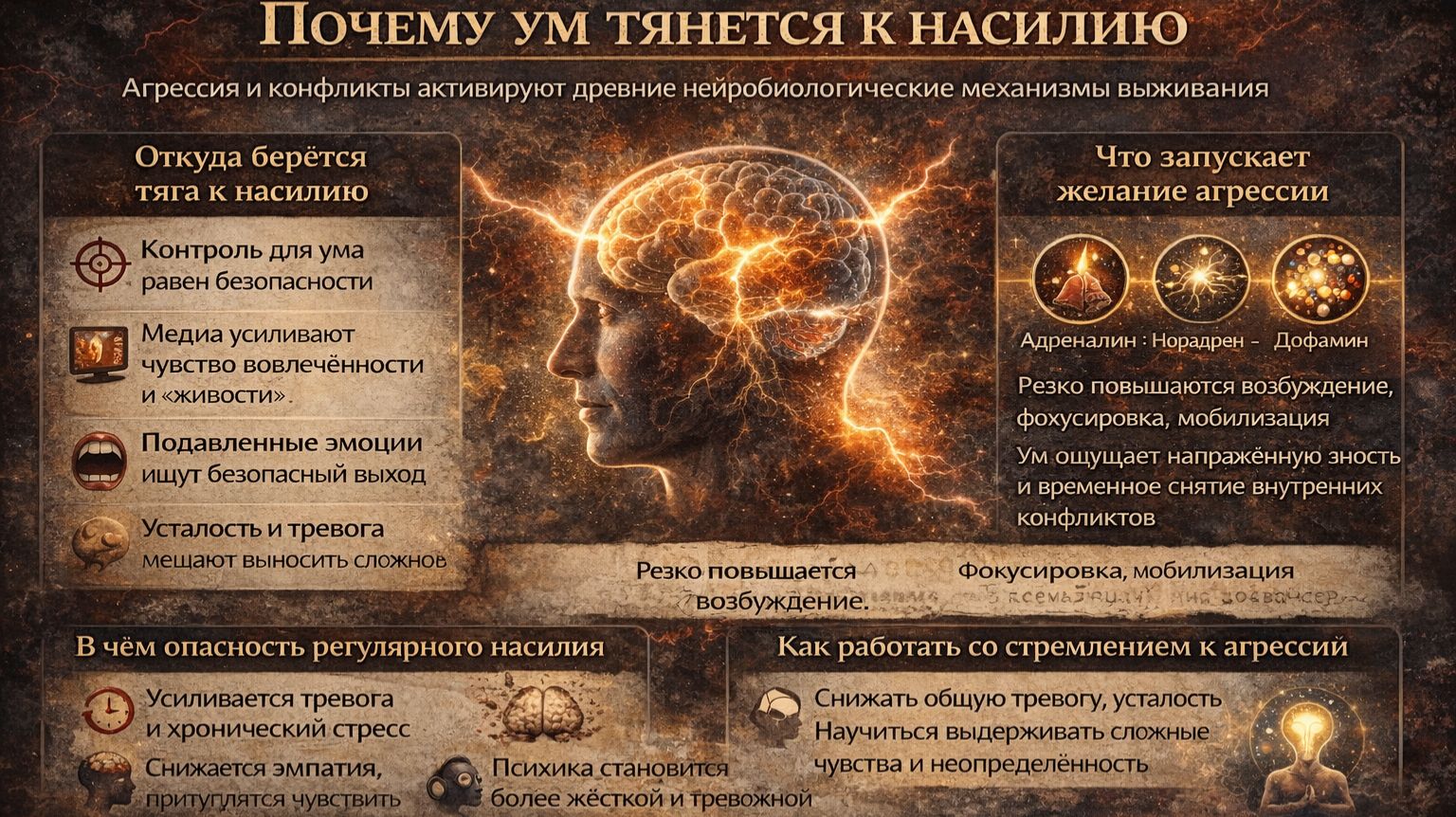 Интерес к насилию - процессы мышления