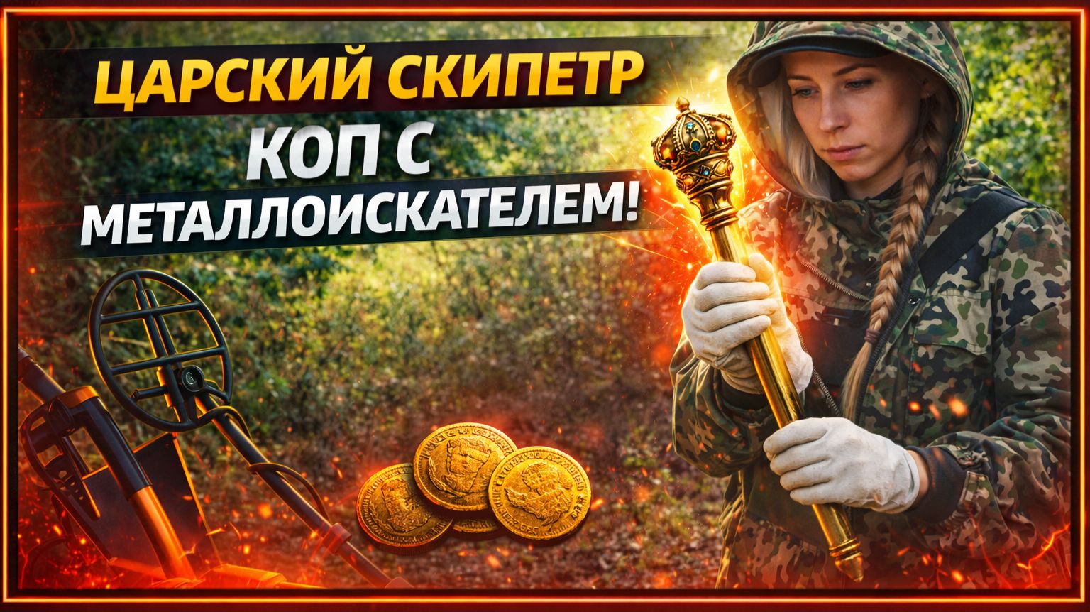 Нашли ЦАРСКИЙ СКИПЕТР В ЛЕСУ 😱 | Коп с металлоискателем