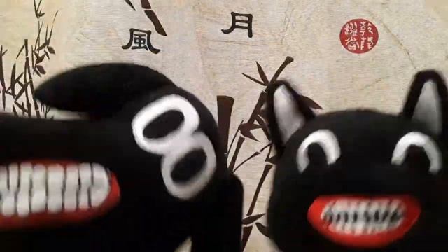 Картун Кэт и Картун Дог танцуют под новогодний реп хаски Бандита.