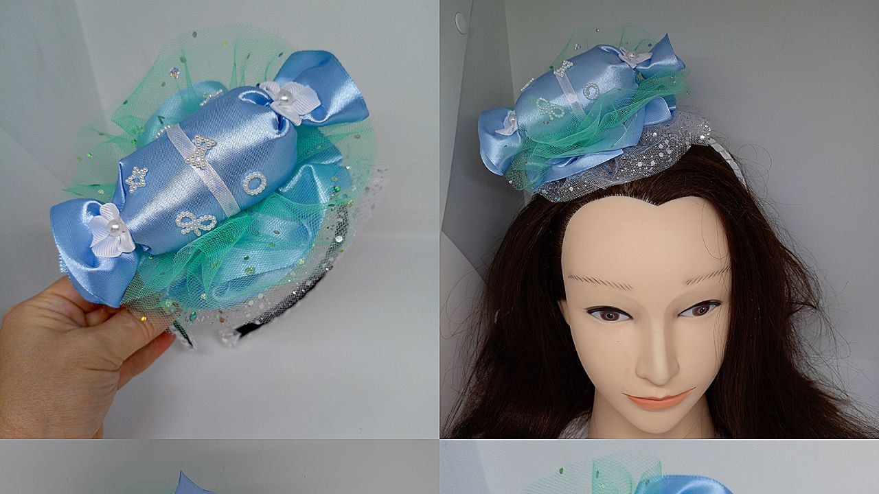 МК: Новогодний ободок «Конфетка» — эффектный аксессуар к карновальному костюму