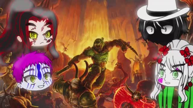 Demon-slayer-Реакция-высших-лун-на-Doomguy