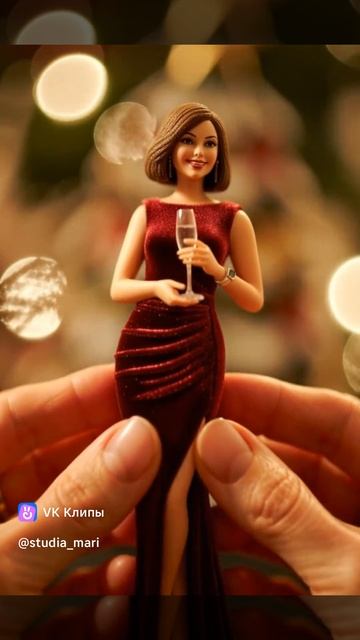 Новогодняя статуэтка #нейросеть