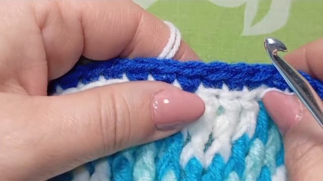 Ряды 46-49 Видео подсказка к МК Евгении Тыченко коврик "Снежинка"