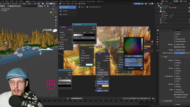 Procedural Stylized Worlds in Blender - Module 4_2_Compositing